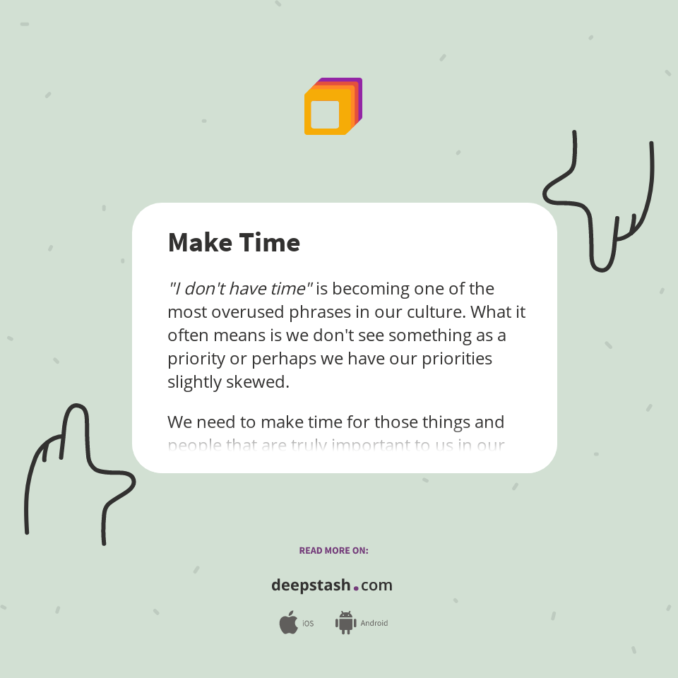 Make Time - Deepstash