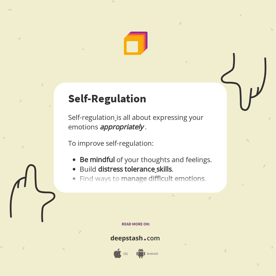Self-Regulation - Deepstash