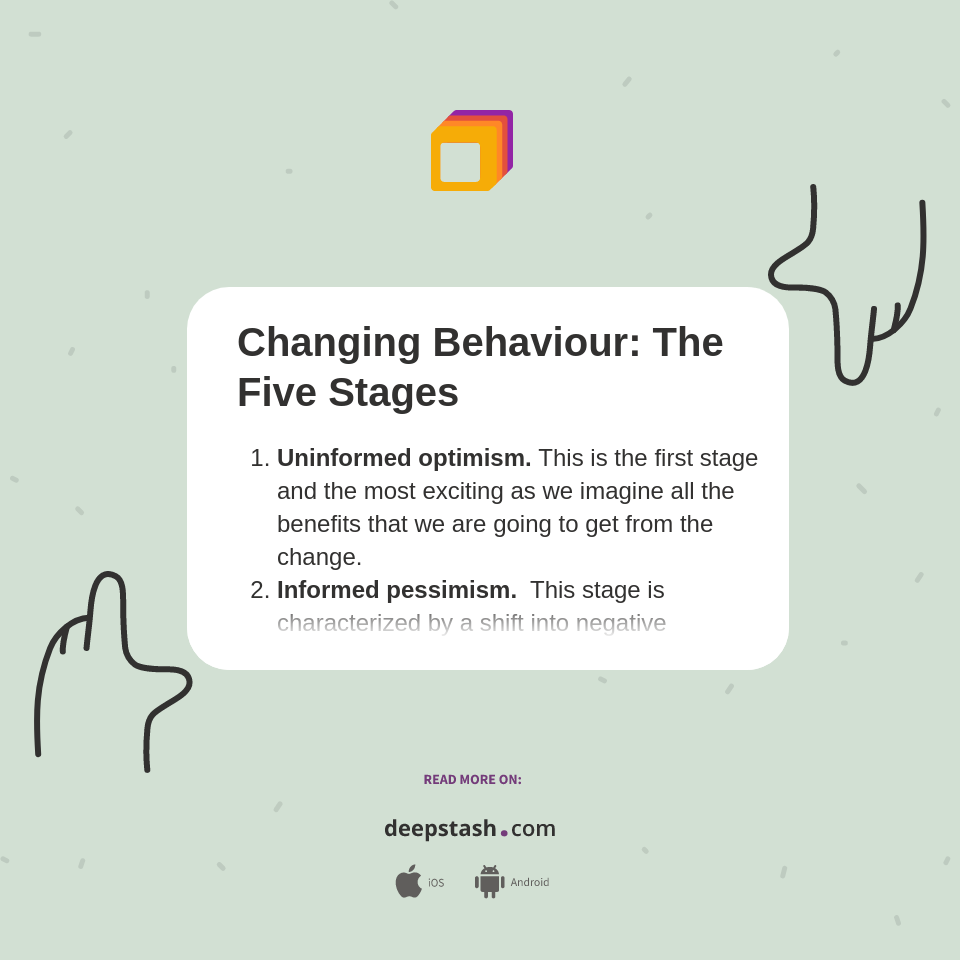 Changing Behaviour: The Five Stages - Deepstash