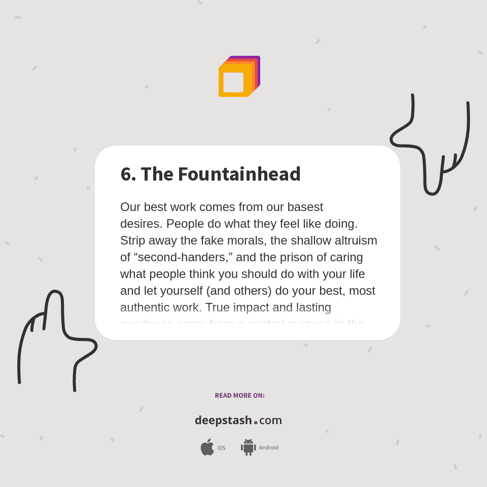 6. The Fountainhead - Deepstash