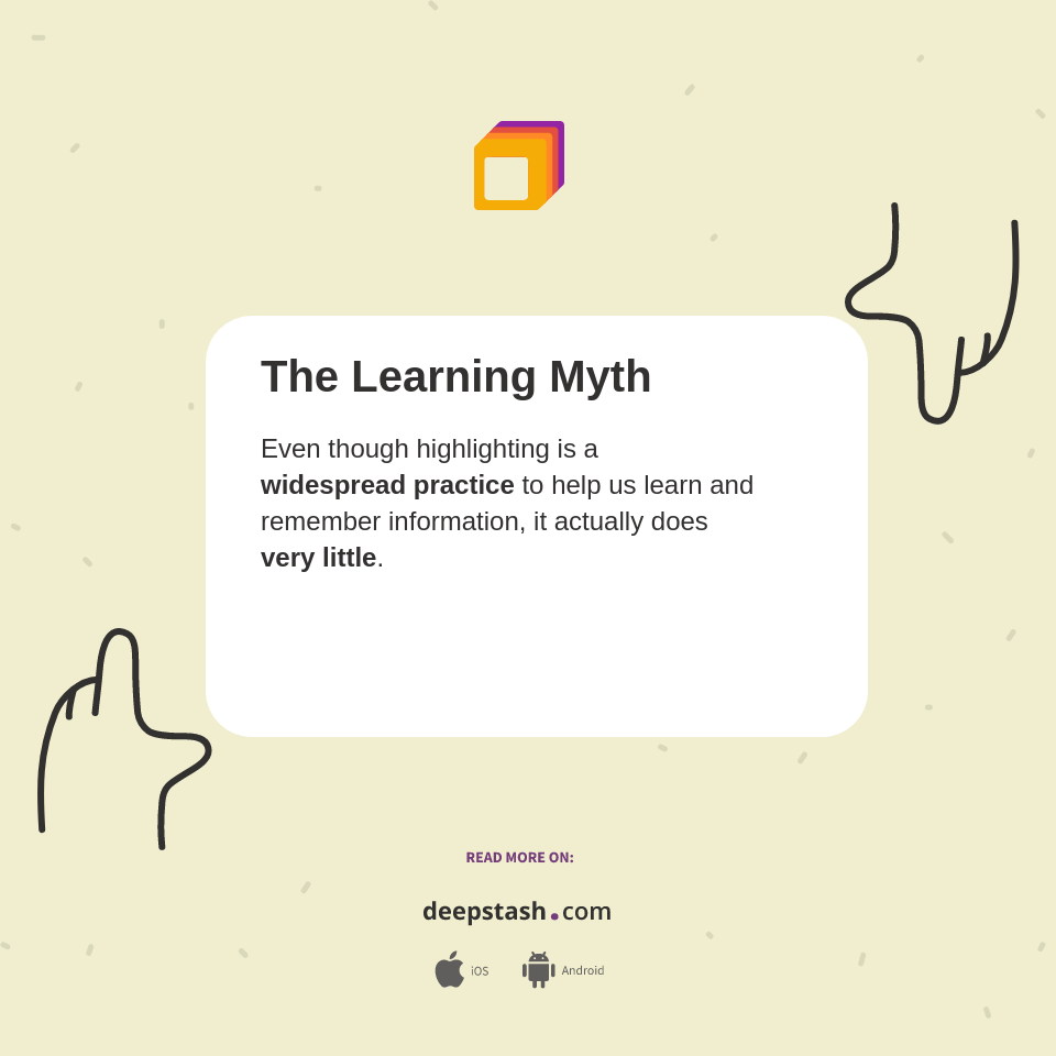 The Learning Myth - Deepstash