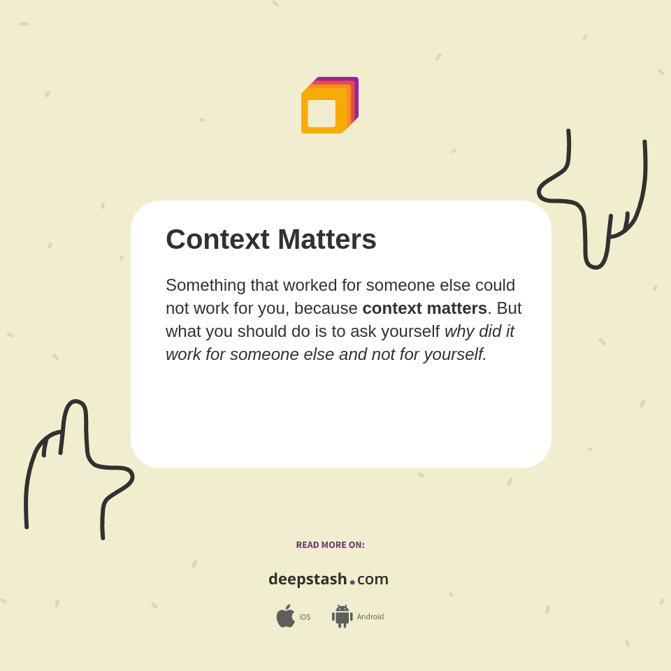 Context Matters - Deepstash