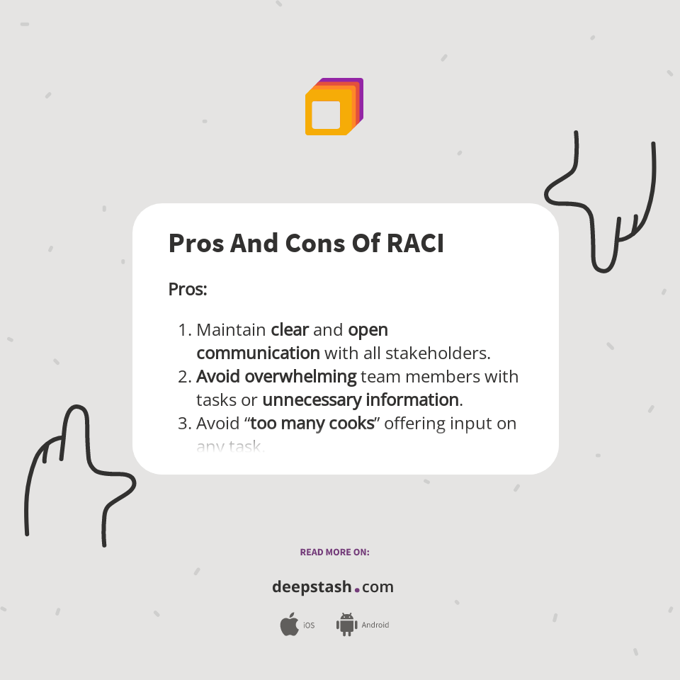 Pros And Cons Of RACI - Deepstash