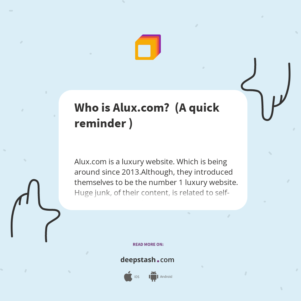 Who is Alux.com? (A quick reminder ) - Deepstash