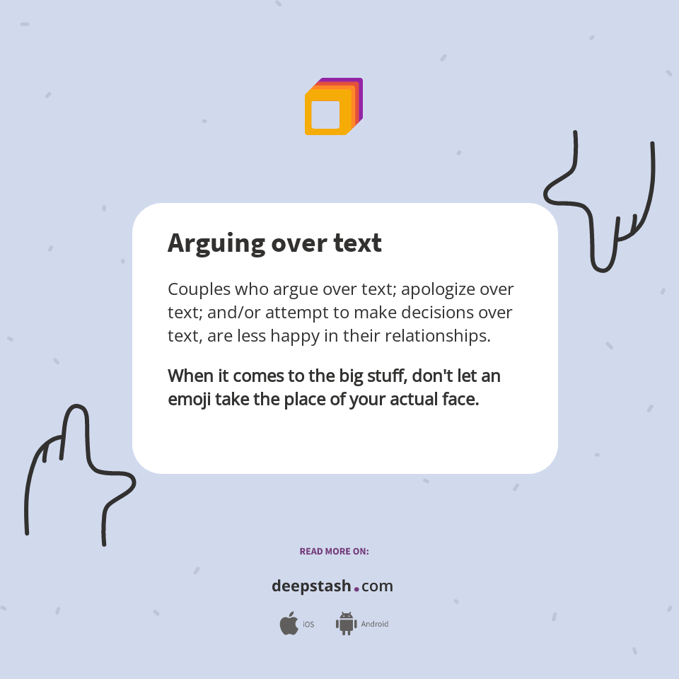 Arguing over text - Deepstash