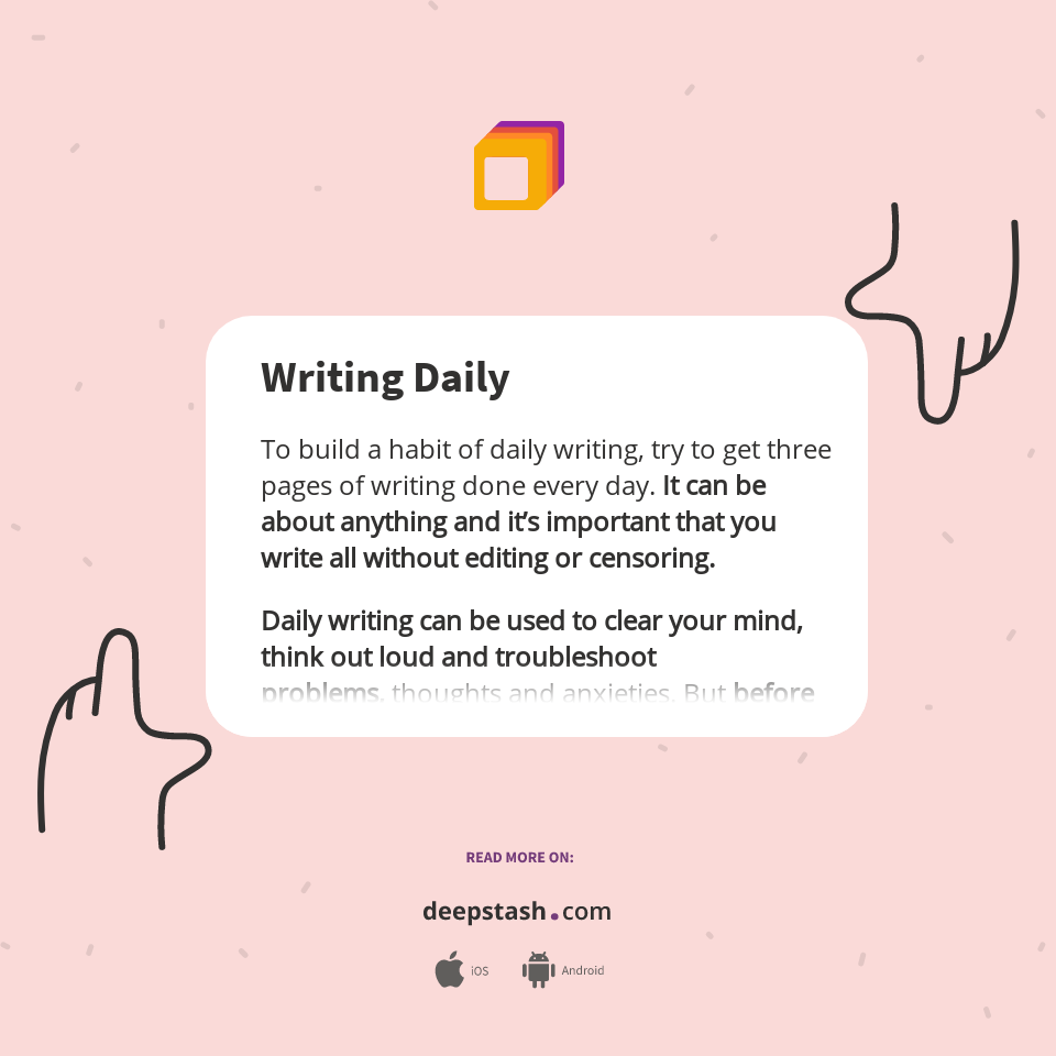 Writing Daily - Deepstash