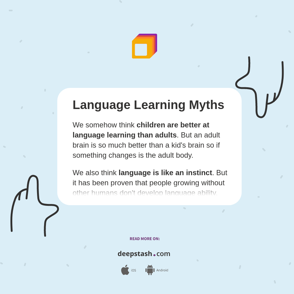 Language Learning Myths - Deepstash