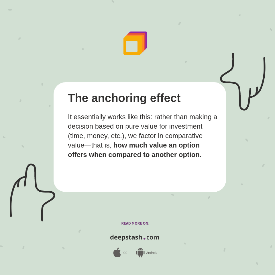 The anchoring effect - Deepstash