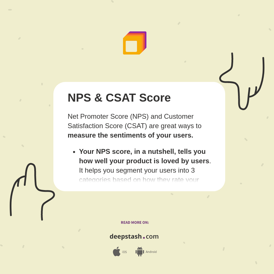 NPS & CSAT Score - Deepstash