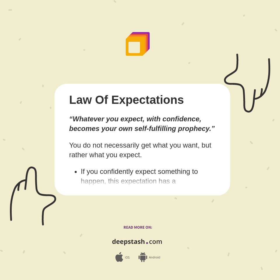 Law Of Expectations - Deepstash