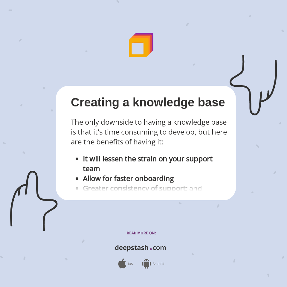 Creating a knowledge base - Deepstash