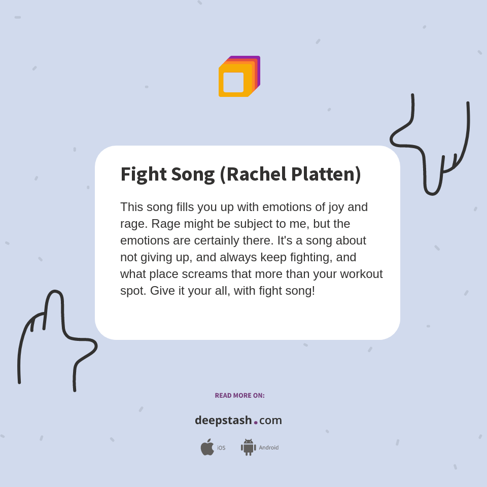 Fight Song (Rachel Platten) - Deepstash