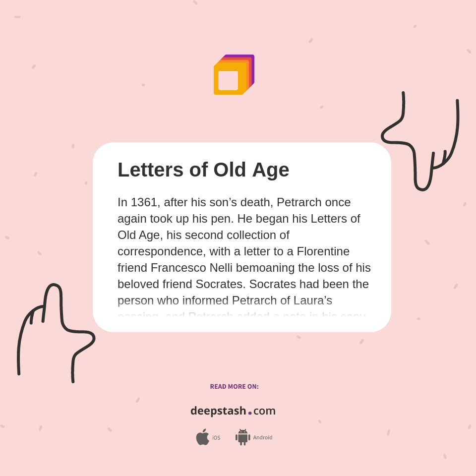 Letters of Old Age - Deepstash
