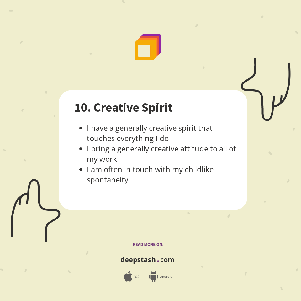 10. Creative Spirit - Deepstash