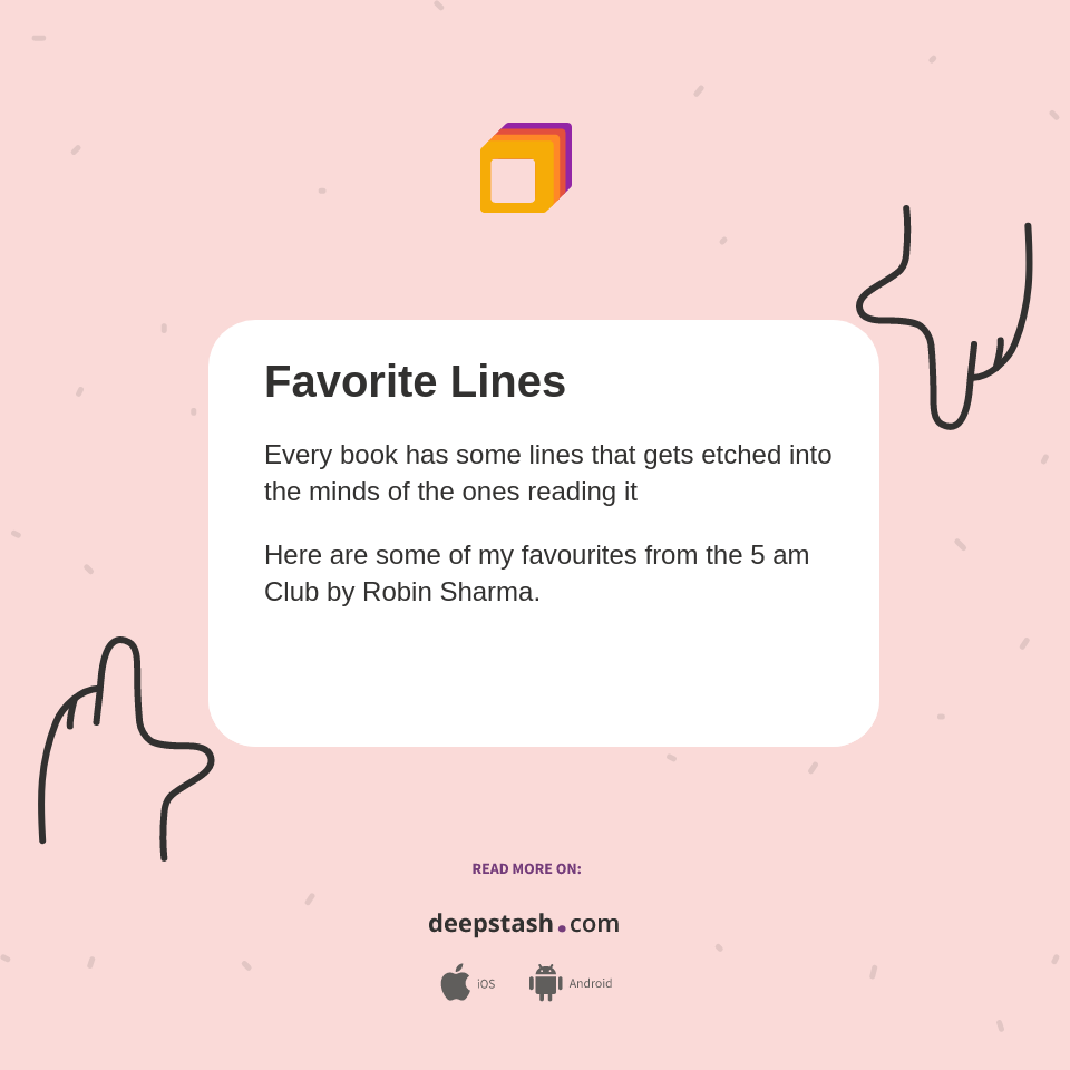 Favorite Lines - Deepstash