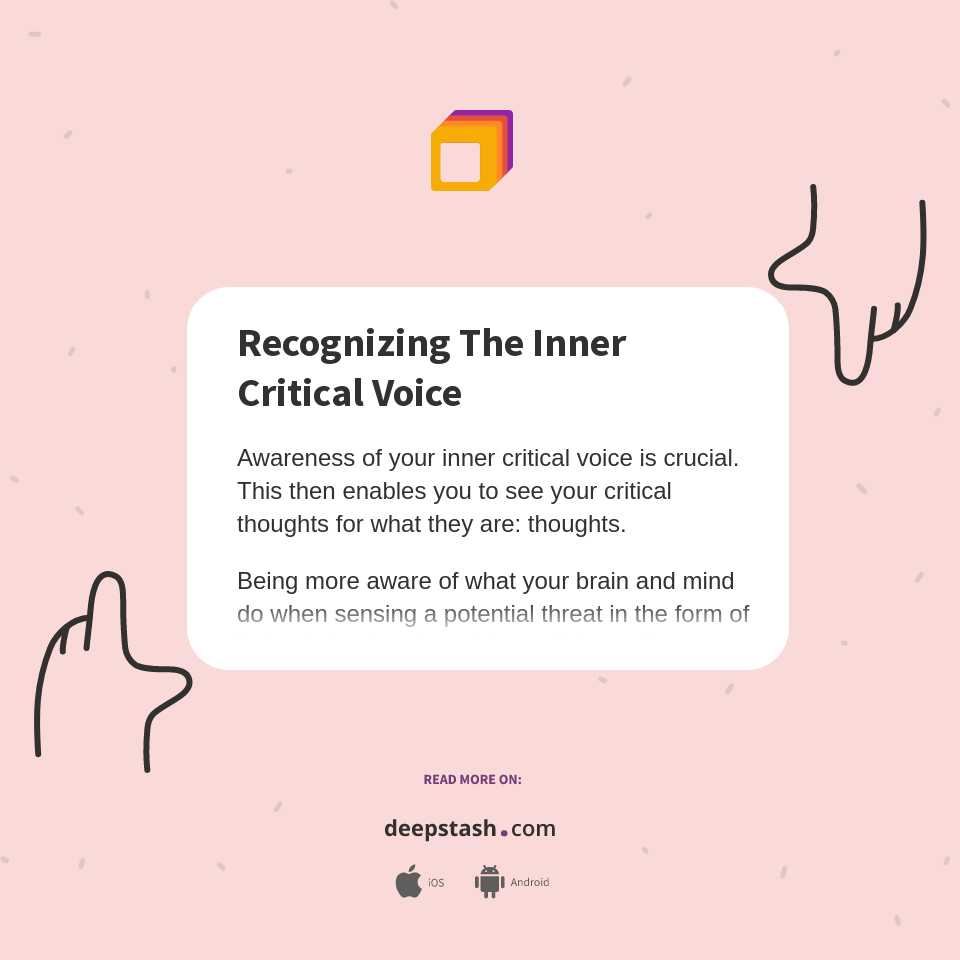 Recognizing The Inner Critical Voice - Deepstash