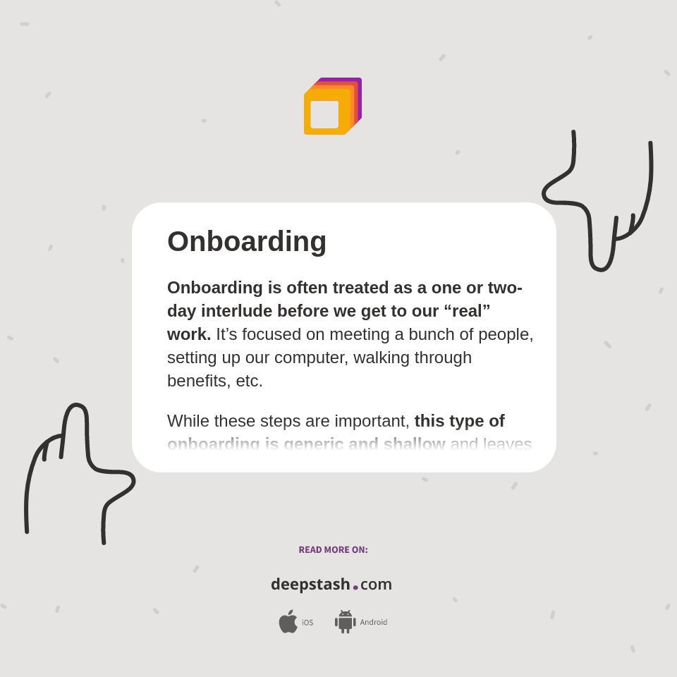 Onboarding - Deepstash