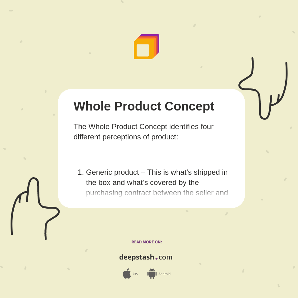 Whole Product Concept - Deepstash