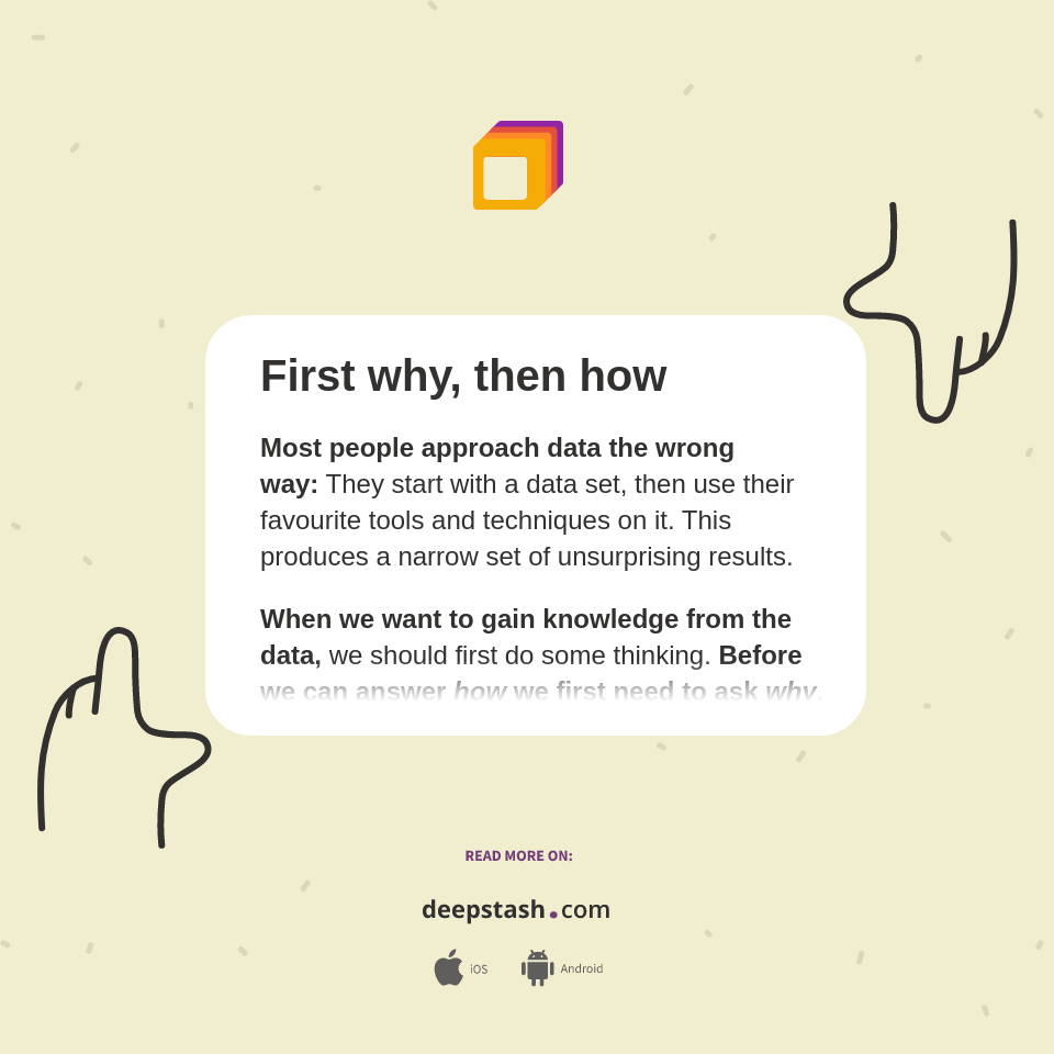 First why, then how - Deepstash