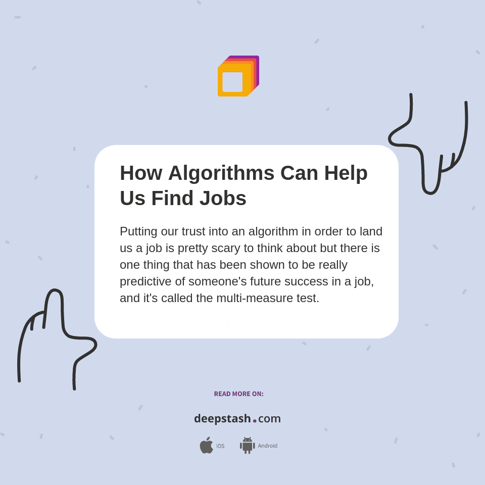 How Algorithms Can Help Us Find Jobs - Deepstash
