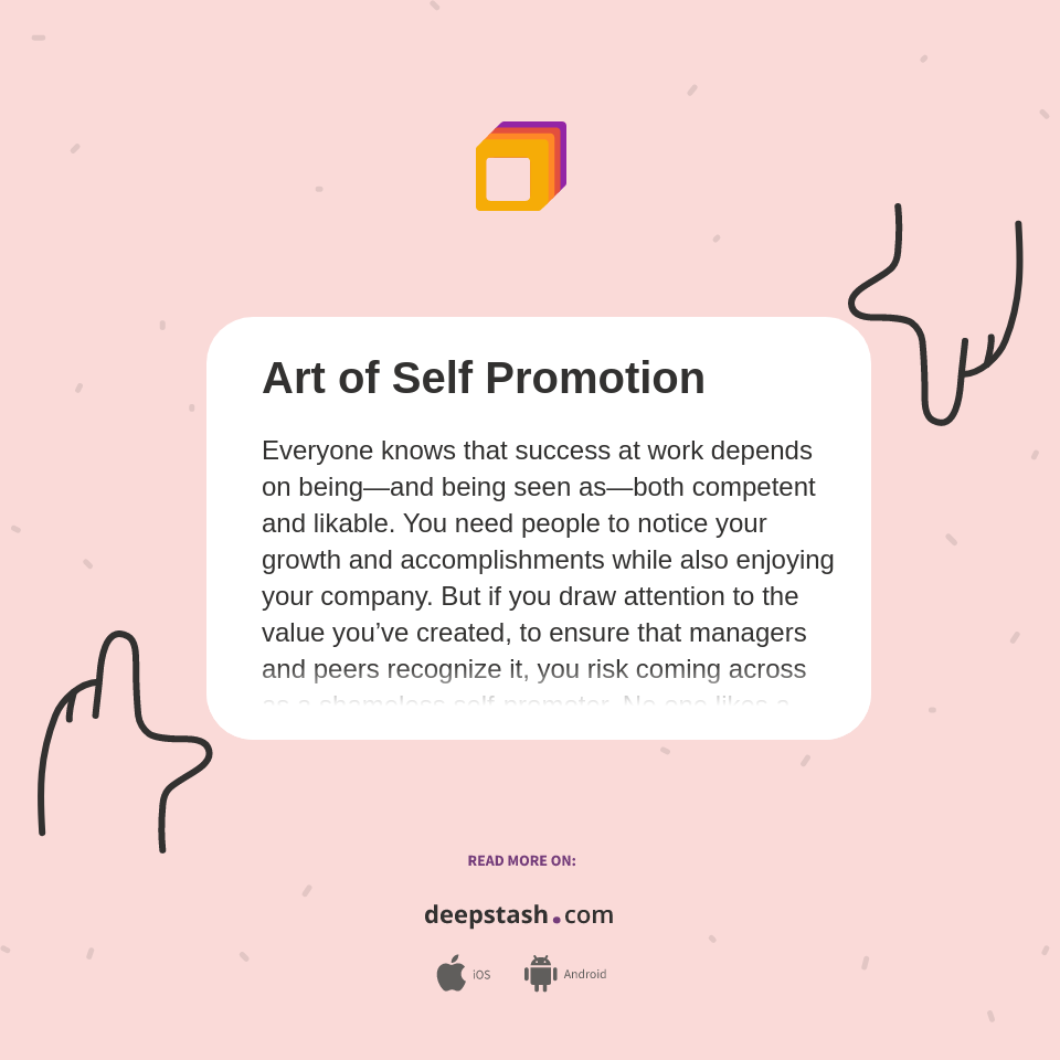 Art of Self Promotion - Deepstash