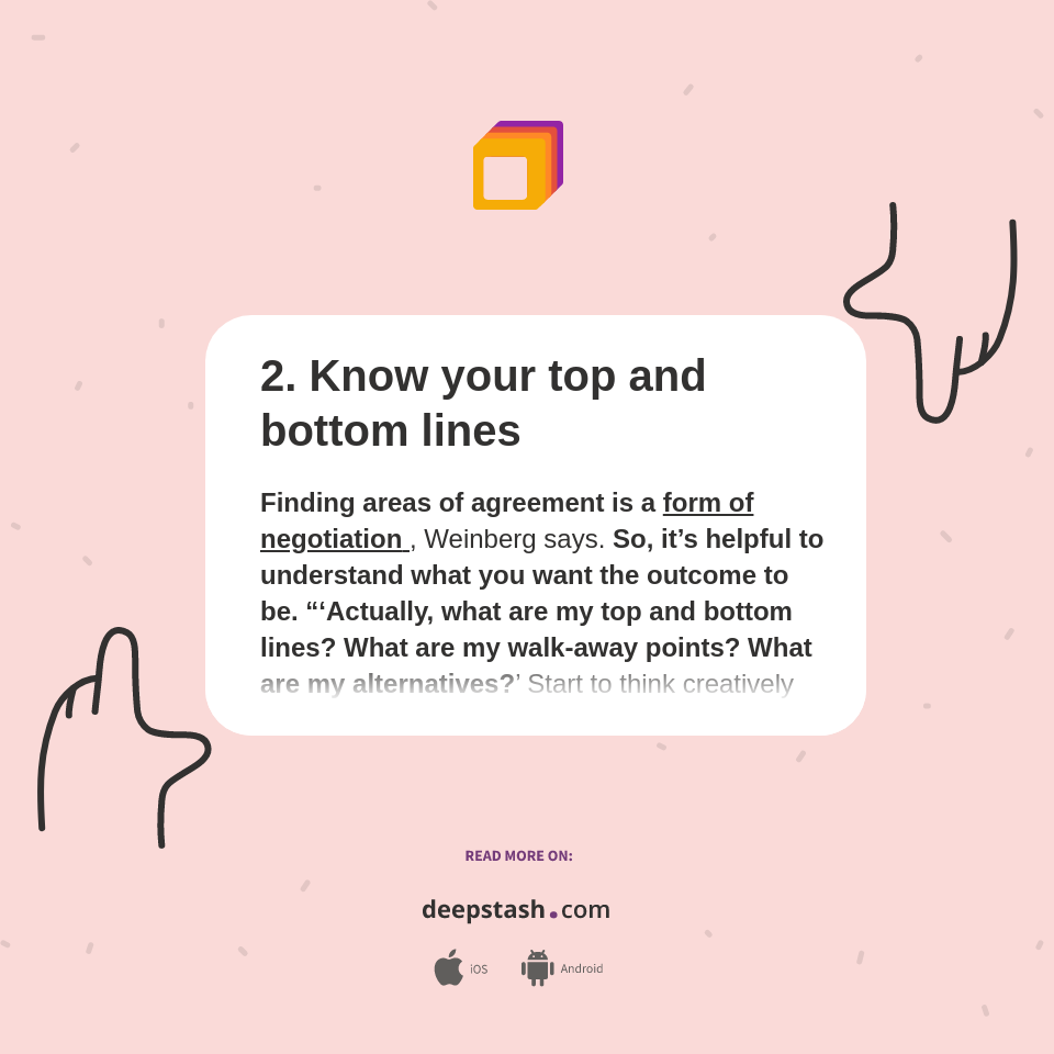 2. Know your top and bottom lines - Deepstash