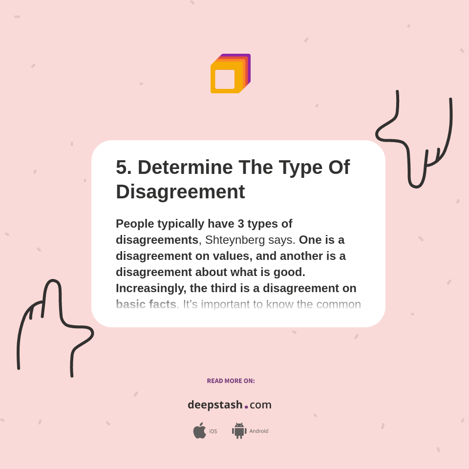 5. Determine The Type Of Disagreement - Deepstash