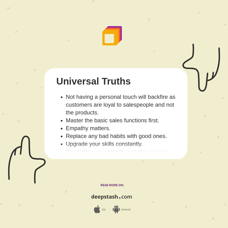 Universal Truths - Deepstash