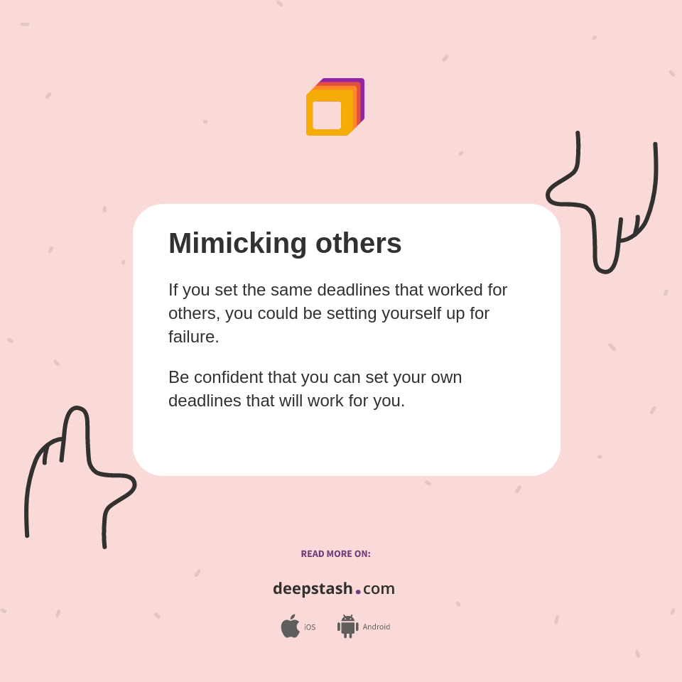 Mimicking others - Deepstash