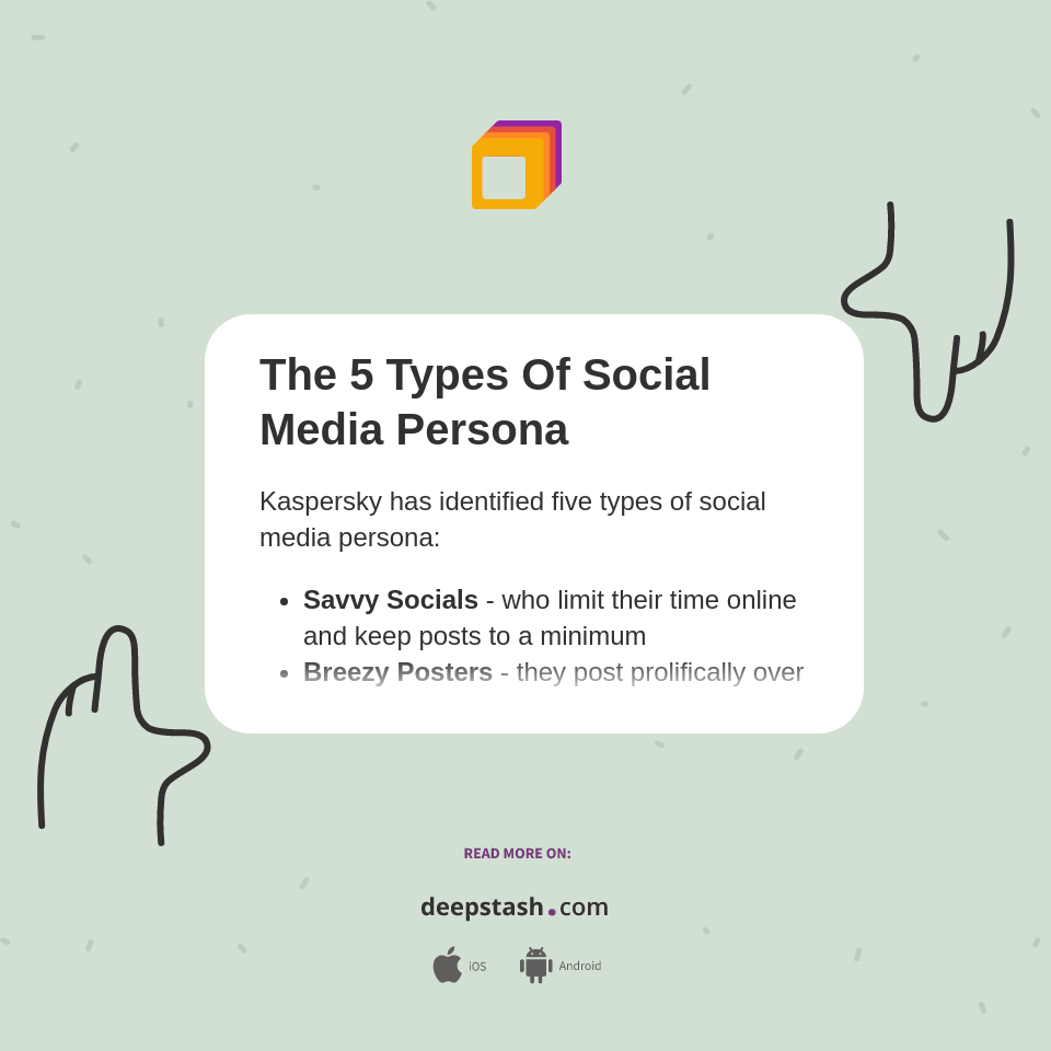 The 5 Types Of Social Media Persona - Deepstash