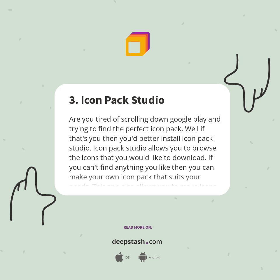 3. Icon Pack Studio - Deepstash