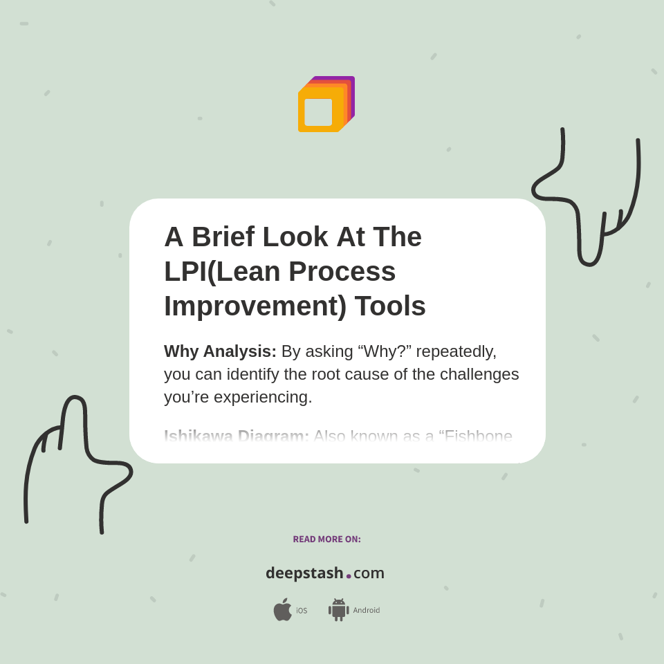 A Brief Look At The LPI(Lean Process Improvement) Tools - Deepstash