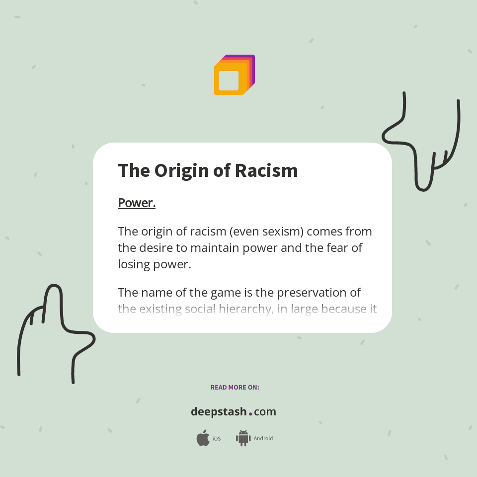 The Origin of Racism - Deepstash
