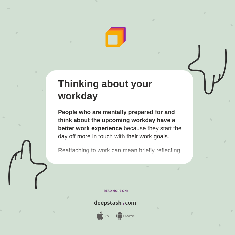 Thinking about your workday - Deepstash