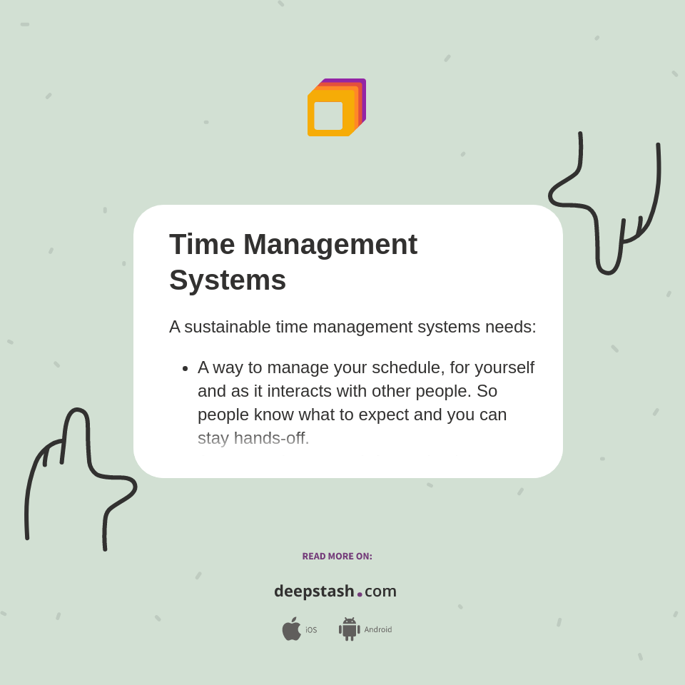 Time Management Systems - Deepstash