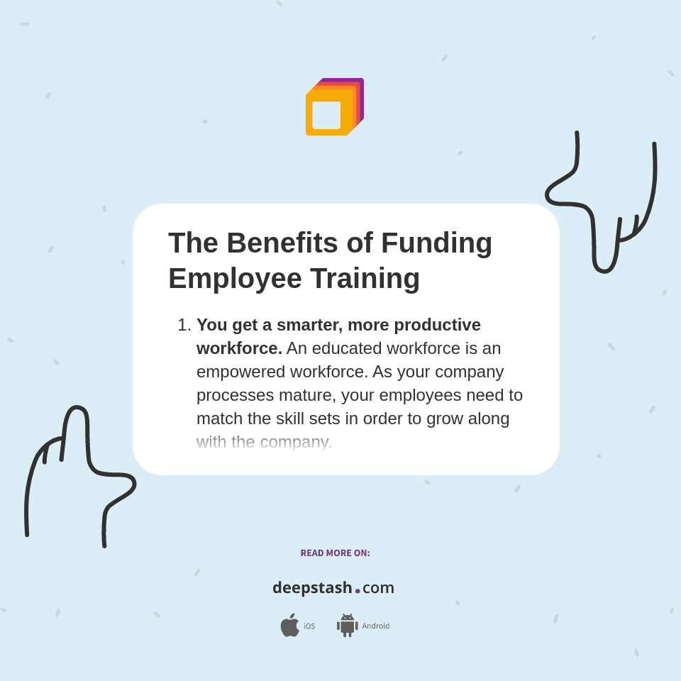The Benefits of Funding Employee Training - Deepstash