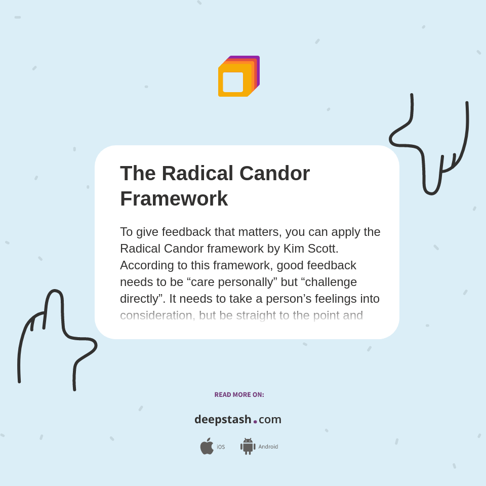 The Radical Candor Framework - Deepstash
