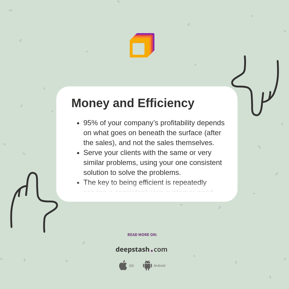 Money and Efficiency - Deepstash