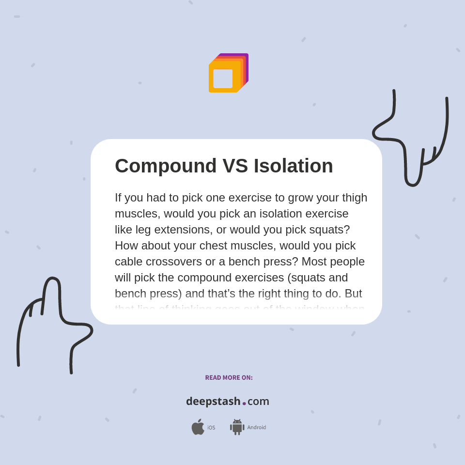 Compound VS Isolation - Deepstash