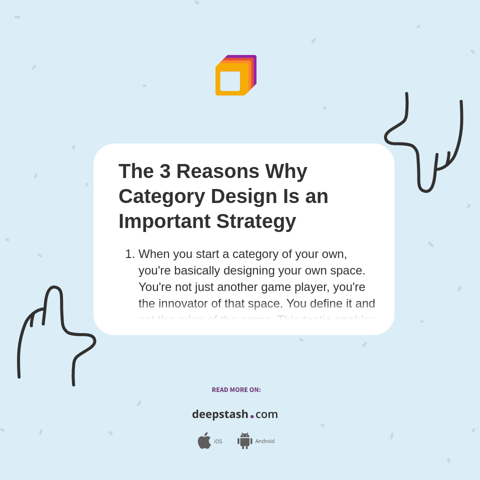 The 3 Reasons Why Category Design Is an Important Strategy - Deepstash