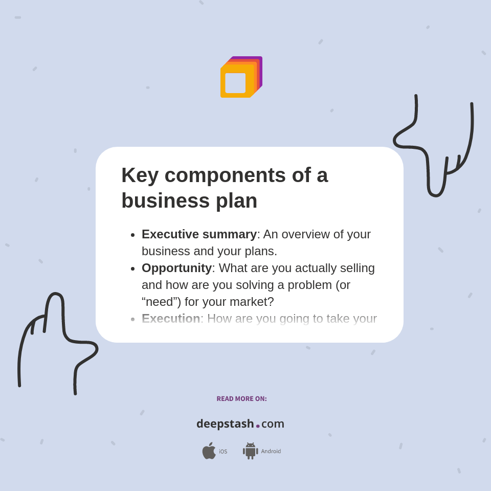 Key components of a business plan - Deepstash