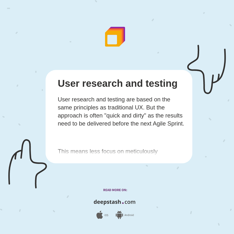 User research and testing - Deepstash