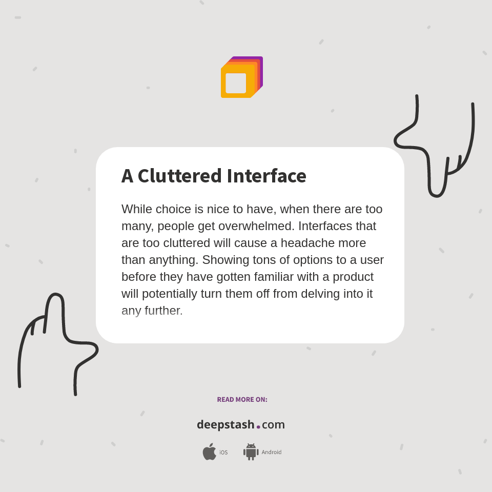 A Cluttered Interface - Deepstash