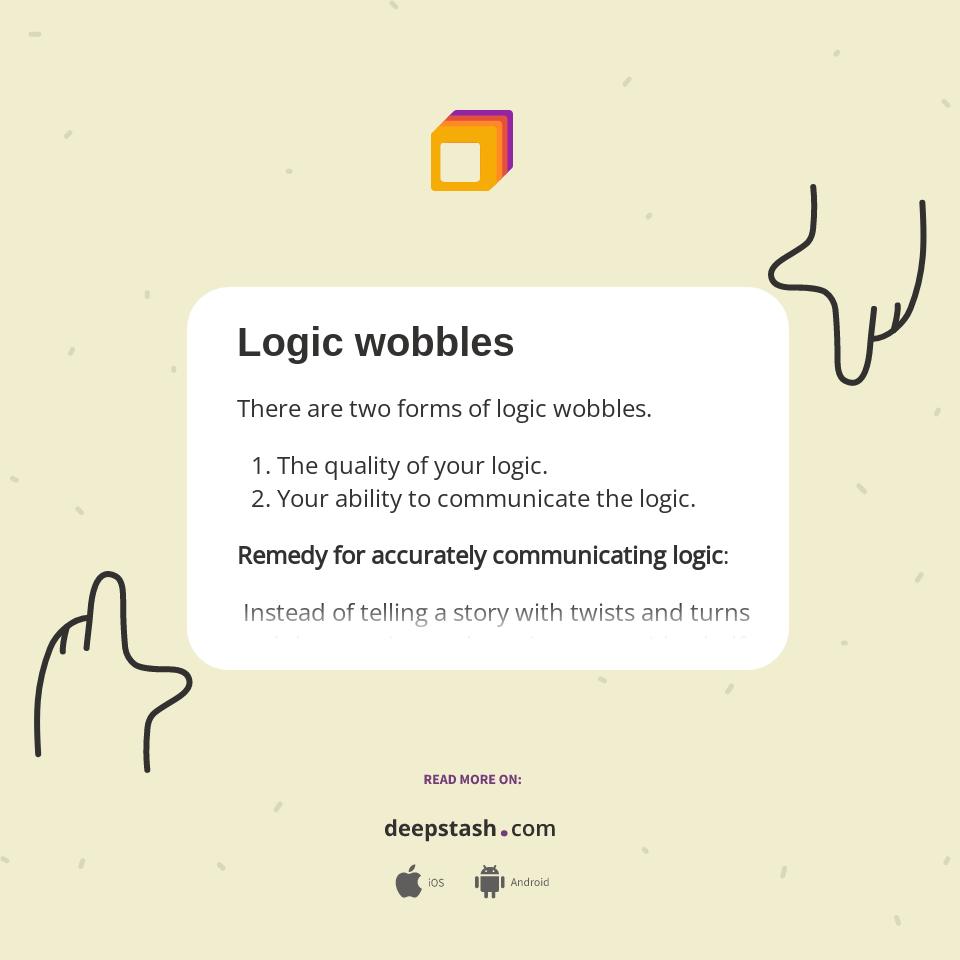Logic wobbles - Deepstash