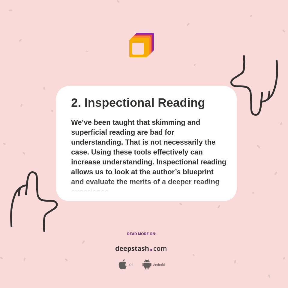2. Inspectional Reading - Deepstash