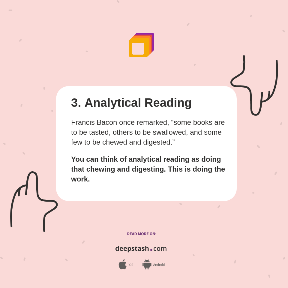 3. Analytical Reading - Deepstash