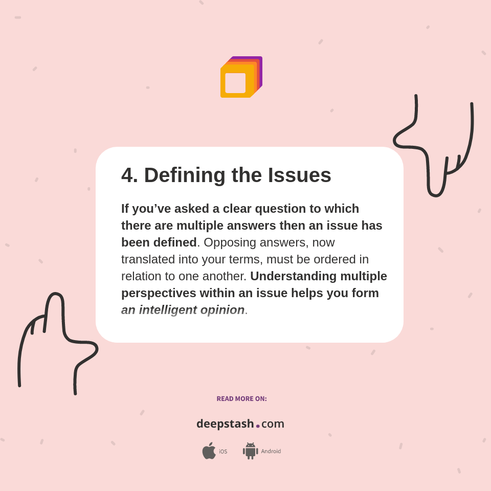 4. Defining the Issues - Deepstash