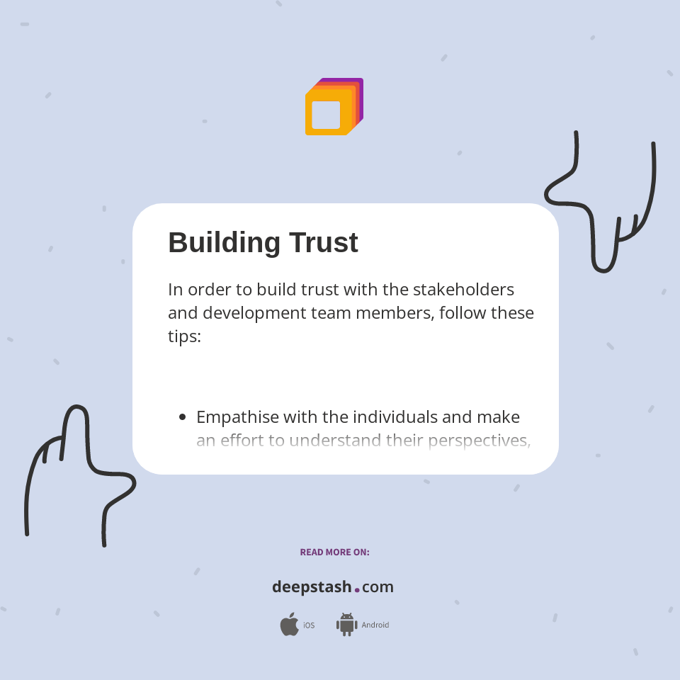 Building Trust - Deepstash