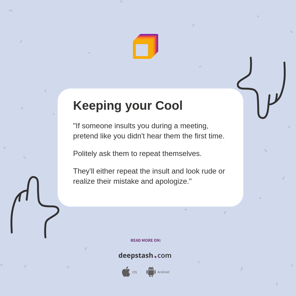 Keeping your Cool - Deepstash