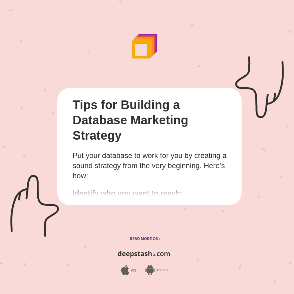 Tips for Building a Database Marketing Strategy - Deepstash